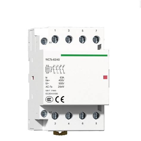 63a Modular Structure Indoor Ac Contactor Wcts 6340 Din Rail Ac