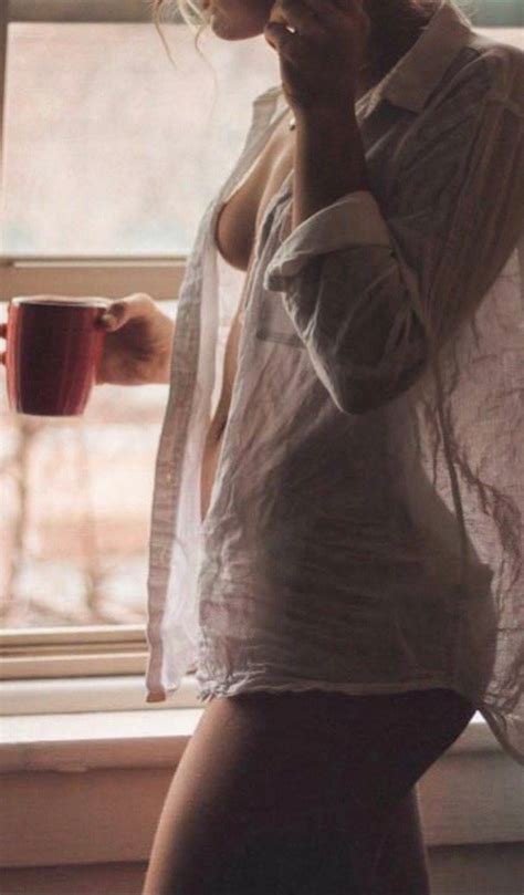 Mrs Jones Casually Walks Through The House With Her Morning Coffee Pic