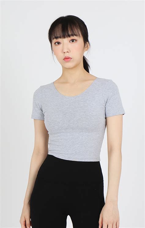 아메리칸어패럴 여성 스판 반팔 배꼽티 단체티 주문제작 끼리엔코