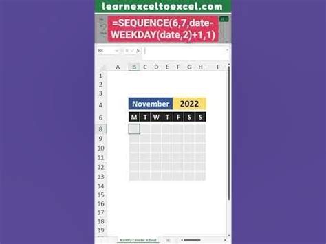 Calendar In Excel Make Dynamic Interactive Calendar In Excel With Formula Conditional