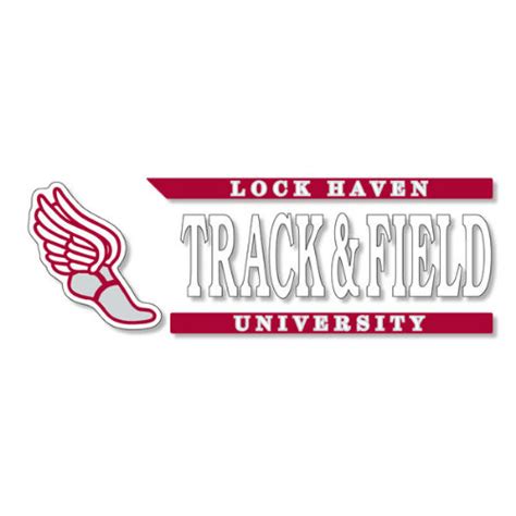 Track And Field Decal Lock Haven University Store