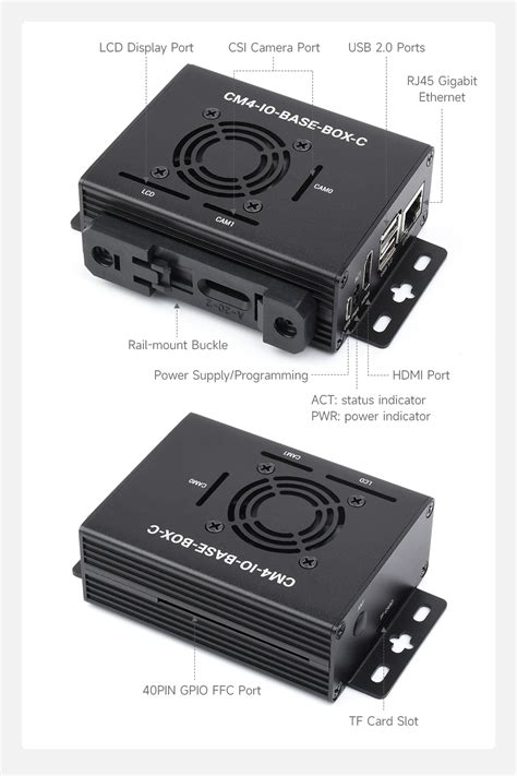 Mini Base Board Mini Computer Advanced Version Designed For Raspberry Pi Compute Module 4 CM4