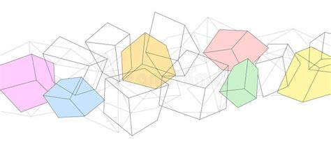 Abstract Multi Colored Rectangle Geometric Polygon Background