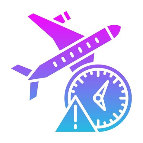 Premium Vector Flight Delay Icon
