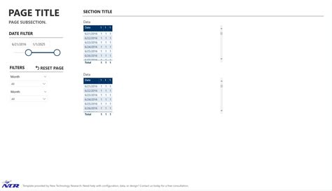 Download Free Power BI Template File