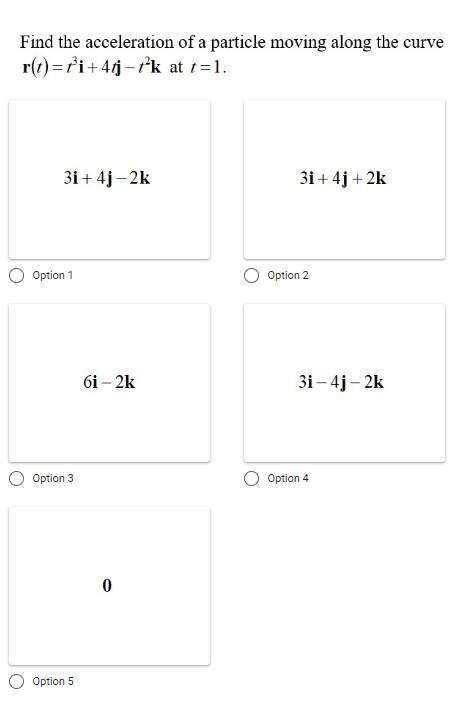 Solved Find The Acceleration Of A Particle Moving Along The