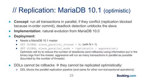 Mysql Parallel Replication Inventory Use Case And Limitations Ppt