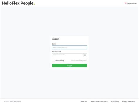 Inloggen Bij Hello Flex Inloggen Bij