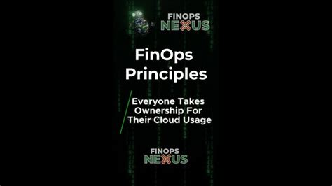Finops Nexus On Linkedin Finops Principle Empowering Teams To Own Their Cloud Usage