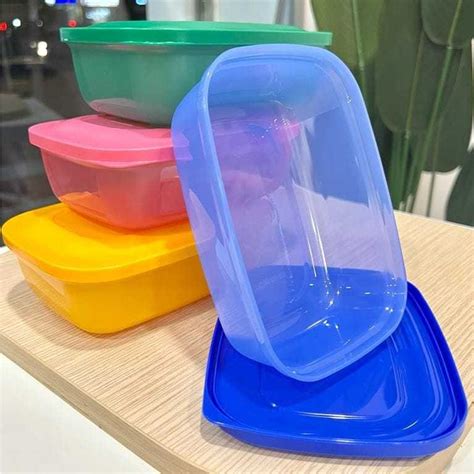 Tupperware Small Rec Saver Bekas Nasi Small Rectangular Saver 500ml Lunch Box Food Container