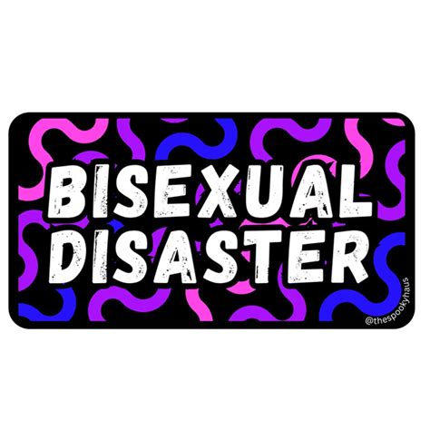 Bisexual Disaster Sticker The Spooky Haus
