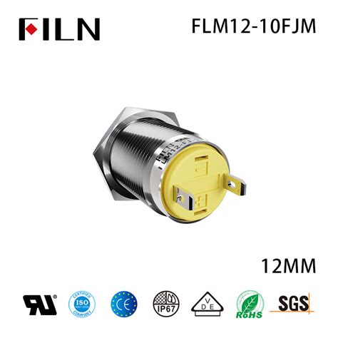 Great Small Push Button Switch12mm 2pin Metal Ip65 Momentary Small Push Button Switch
