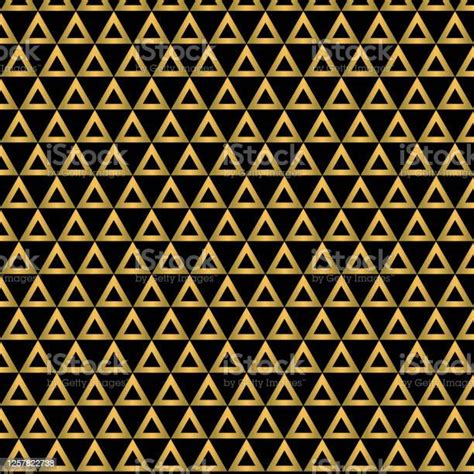 균일하게 간격 동등하게 크기의 황금 3d 효과와 삼각형 기반 패턴 패턴 배경 그림입니다 금 금속에 대한 스톡 벡터 아트 및 기타 이미지 Istock