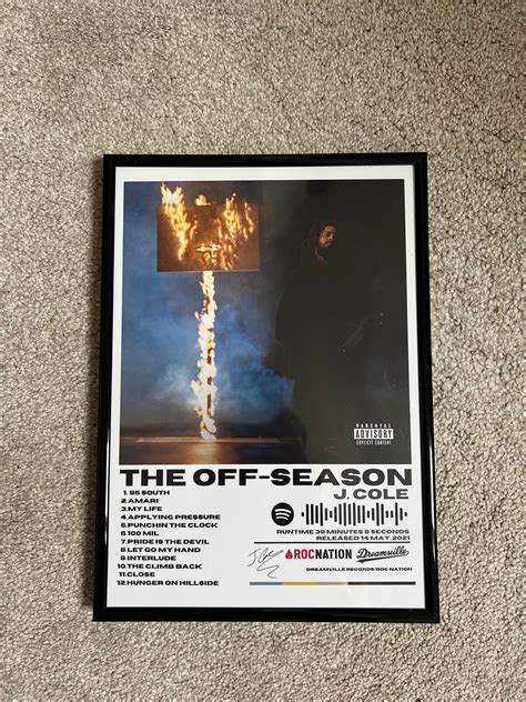 Off Season Album Cover Poster Etsy