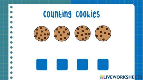 Cookie Counting Worksheet Live Worksheets