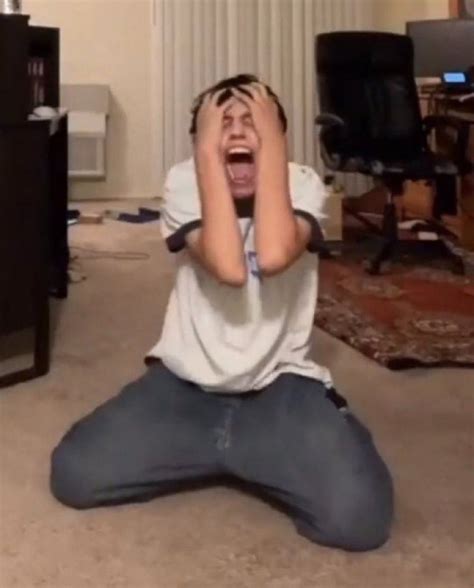 Day 2 No Hating Guy Screaming On The Floor Template Images Gallery Know Your Meme