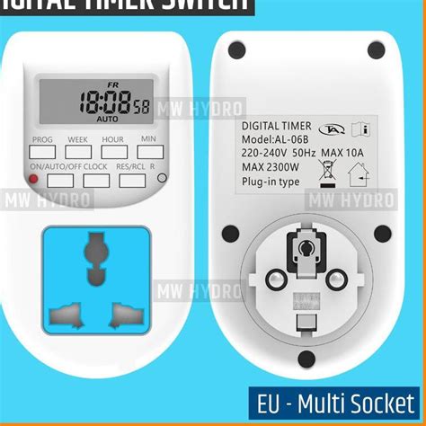 Interruptor De Temporizador Digital Programable Bhasy 16 Programable