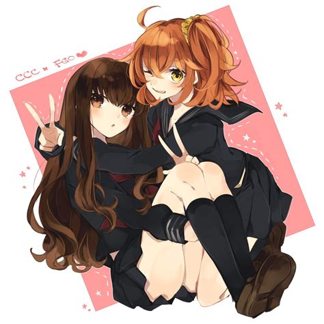 Fujimaru Ritsuka And Kishinami Hakuno Fate And 3 More Drawn By Momiji