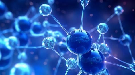 Premium Ai Image Molecule Or Atom Abstract Molecular Structure For