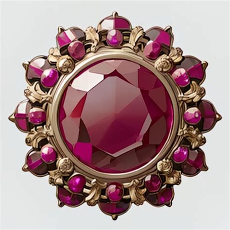 Premium Ai Image Ruby Model For Game Ideas Or Jewelry Making