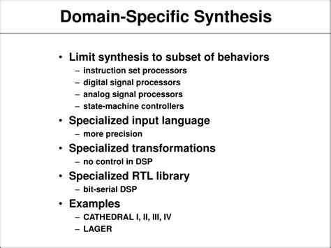 PPT Behavioral Synthesis PowerPoint Presentation Free Download ID