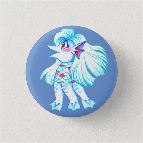 Amabie Yokai Spirit Button Zazzle