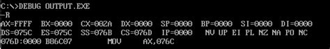 8086汇编 debug命令详解 8086debug a命令 csdn博客