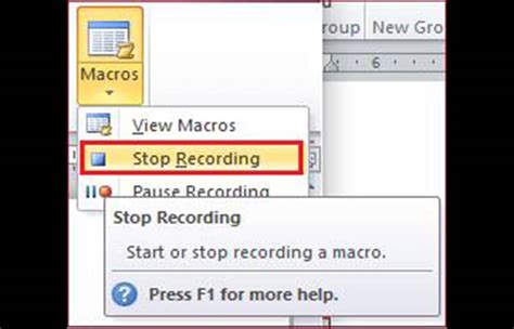 Comment créer une macro dans Word et l exécuter méthodes