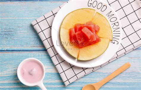 Watermelon Hami Melon Fruit Bowl Picture And Hd Photos Free Download On Lovepik