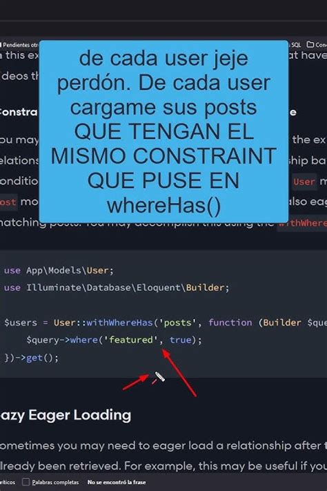 Eager Loading En Laravel With En Laravel Relaciones En Laravel Withwherehas En Laravel