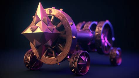 Artillery 3d Render Of Ethereum S Weapon The Siege Cannon Wheels