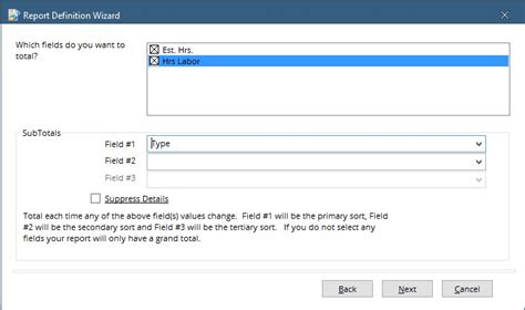 reporting report definition wizard directline knowledgebase