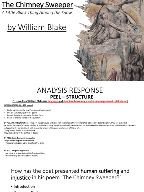 Grade 9 Eng Lit Sample Response The Chimney Sweeper Pdf Poetry