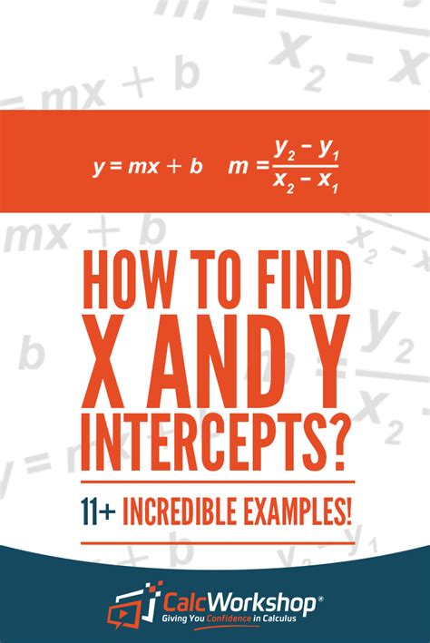 How To Find X And Y Intercepts 11 Amazing Examples