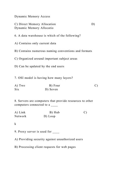 1 Which Of The Following Is Stack Structurea Fifo First Docx