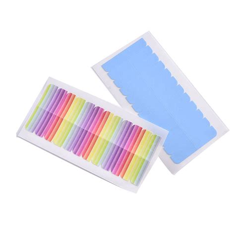 Badu Bg 24 36 бр пакет Двустранна залепваща лента за коса Залепваща синя щипка за коса за