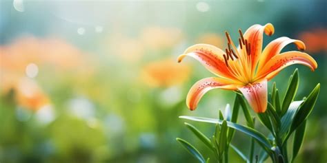 Premium Ai Image Macro View Of A Stunning Lily Flower