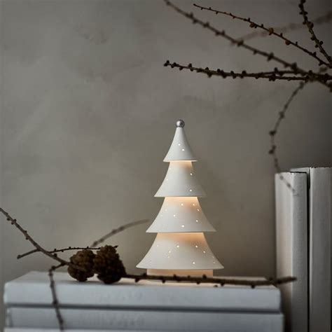 StrÅla Christmas Led Decorative Table Lamp Tree Metal Battery Operated