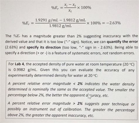 Solved Erxtxi−xt The Percent Relative Error Er Would