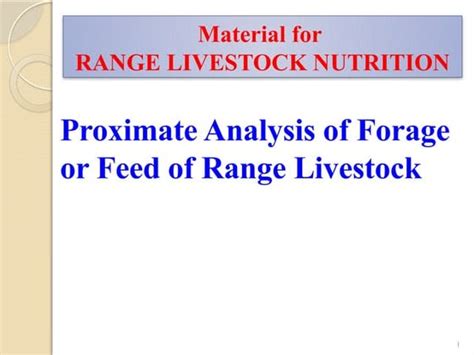 Proximate Analysis Pptx Chemistry Science
