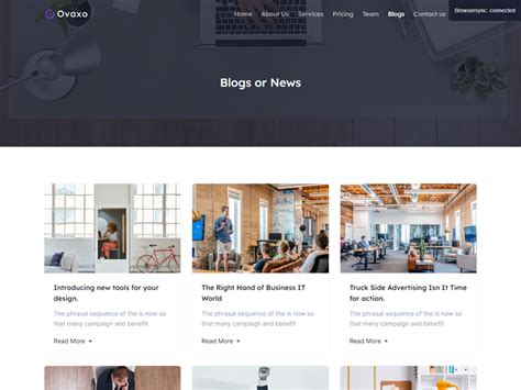 Ovaxo Multipurpose Tailwind Css Template