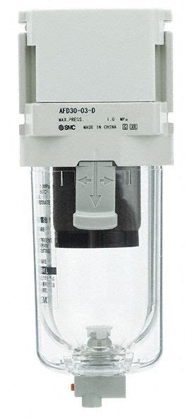 Smc Water Separator 3 8 In Npt Compressed Air Filter 807fd4 Afd30 N03c Z D Grainger