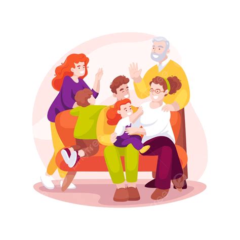 Family Reunion Isolated Cartoon Vector Illustration Gathering House Fun Png And Vector With