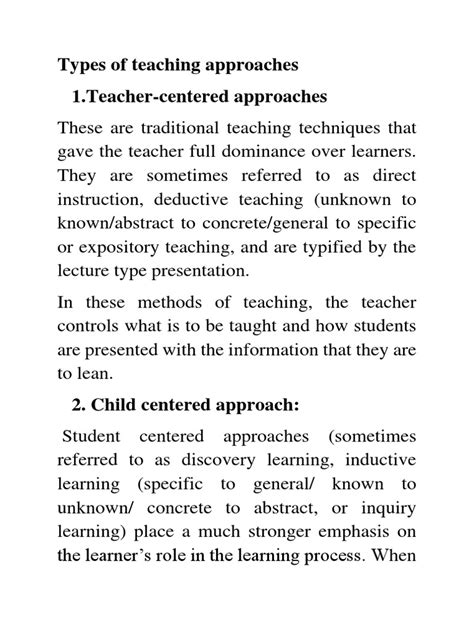 Teaching Methods Pdf Teaching Method Lecture
