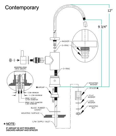 Contemporary Designer Filter Faucets For Use With Ro Reverse Osmosis