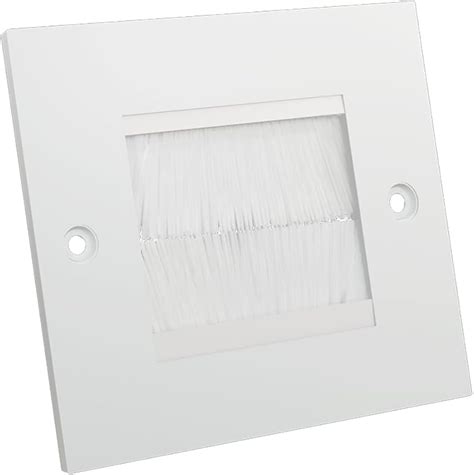 Wall Plate Cable Pass Through Brand New Single Gang Cable Pass Through