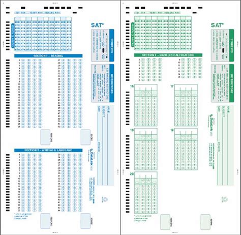 How To Fill Out Sat Exam Answer Sheet Correctly