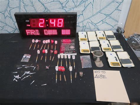 Arachnid Electronic Dart Board W Timer Clock Fundamentals Book And Multiple Darts Oahu Auctions