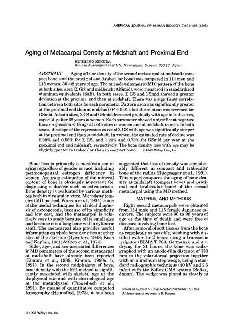 Pdf Aging Of Metacarpal Density At Midshaft And Proximal End Dokumentips Pdf Aging Of Metacarpal Density At Midshaft And Proximal End Dokumentips