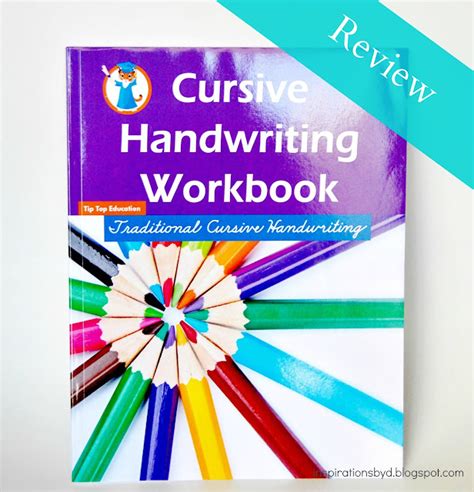 Inspirations By D Cursive Handwriting Workbook Review